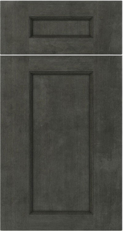 Double Smokey Ash Cabinets | Dark Kitchen Cabinets