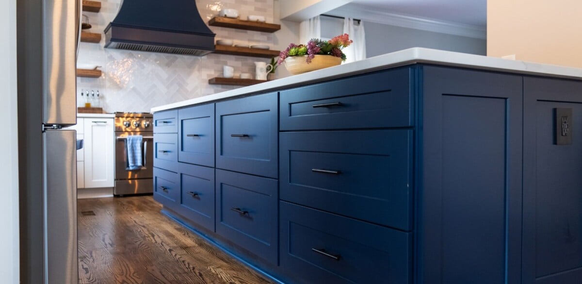 Blue Shaker Cabinets | Stylish Blue Cabinet Options